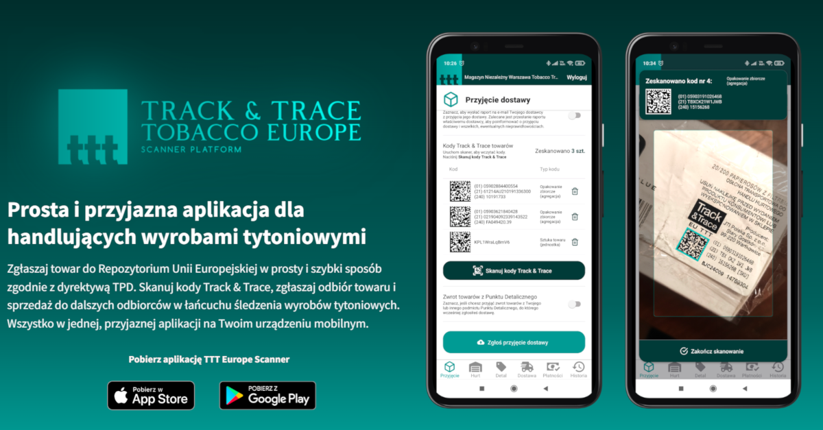 Track & Trace Tobacco Europe - aplikacja skanera dla handlujących ...